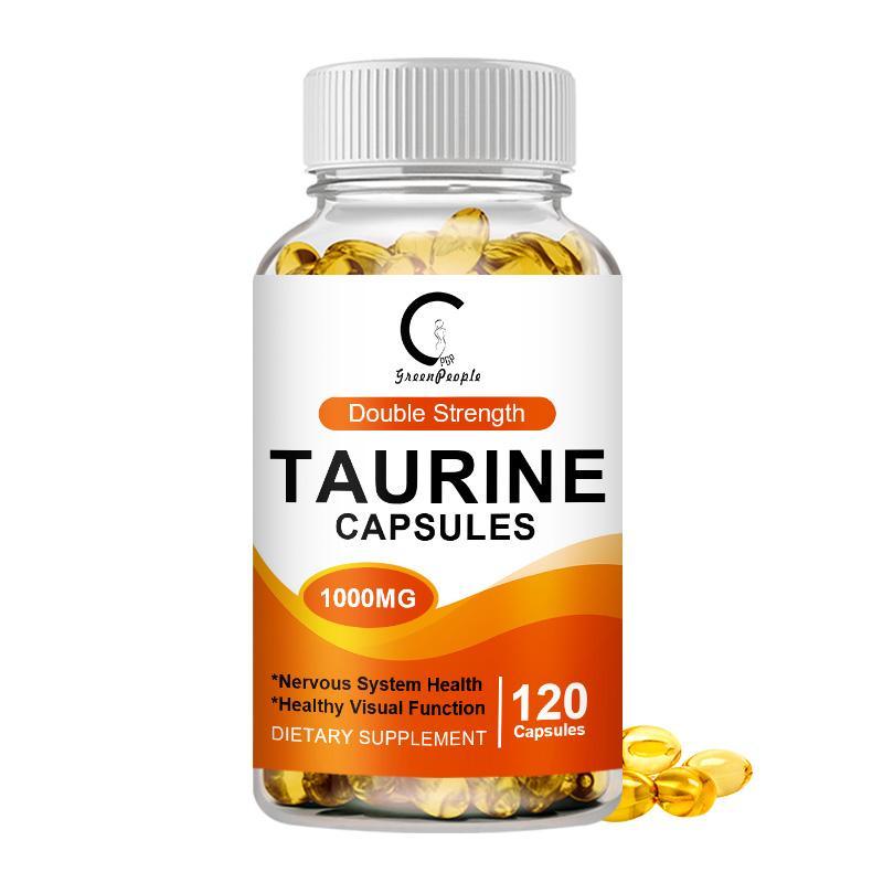 GPGP GreenPeople | Taurine 1,000mg Capsules Double Strength, Nervous ...